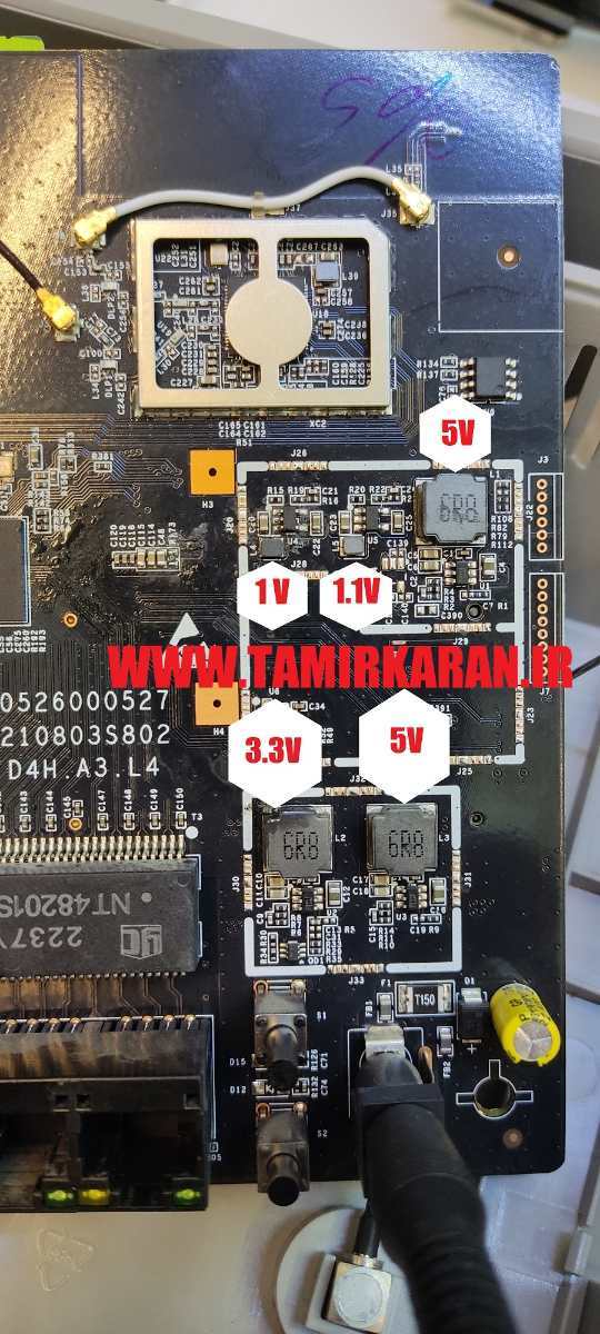 [بولتن آموزشی] ولتاژ های مهم مودم سیم کارتی مبین نت مدل MN-6300D - آموزش تعمیرات و رفع مشکلات ...